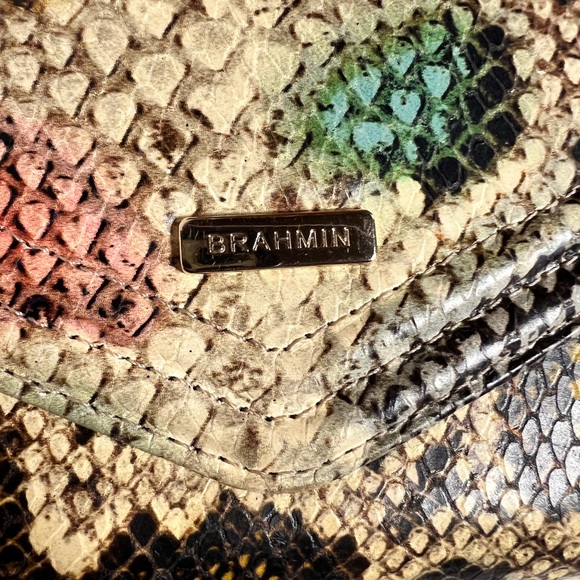 Brahmin | Bags | Brahmin Colorful Snake Print Wallet | Poshmark